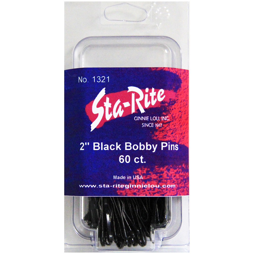 2" Black Bobby Pins - 60 Ct - Dancing Supplies Depot, Inc